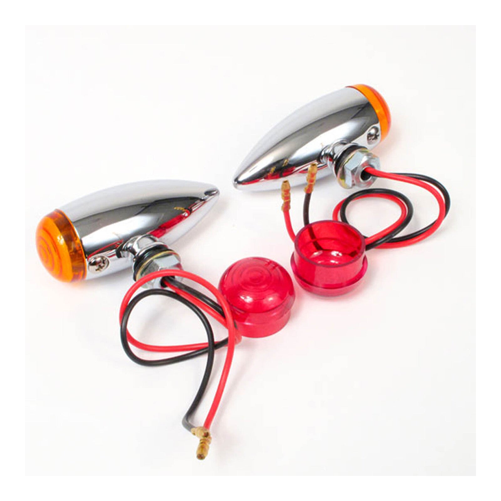 Whites Flasher Lamp Universal Chrome Slimline (Pair) – Buzz Bikes