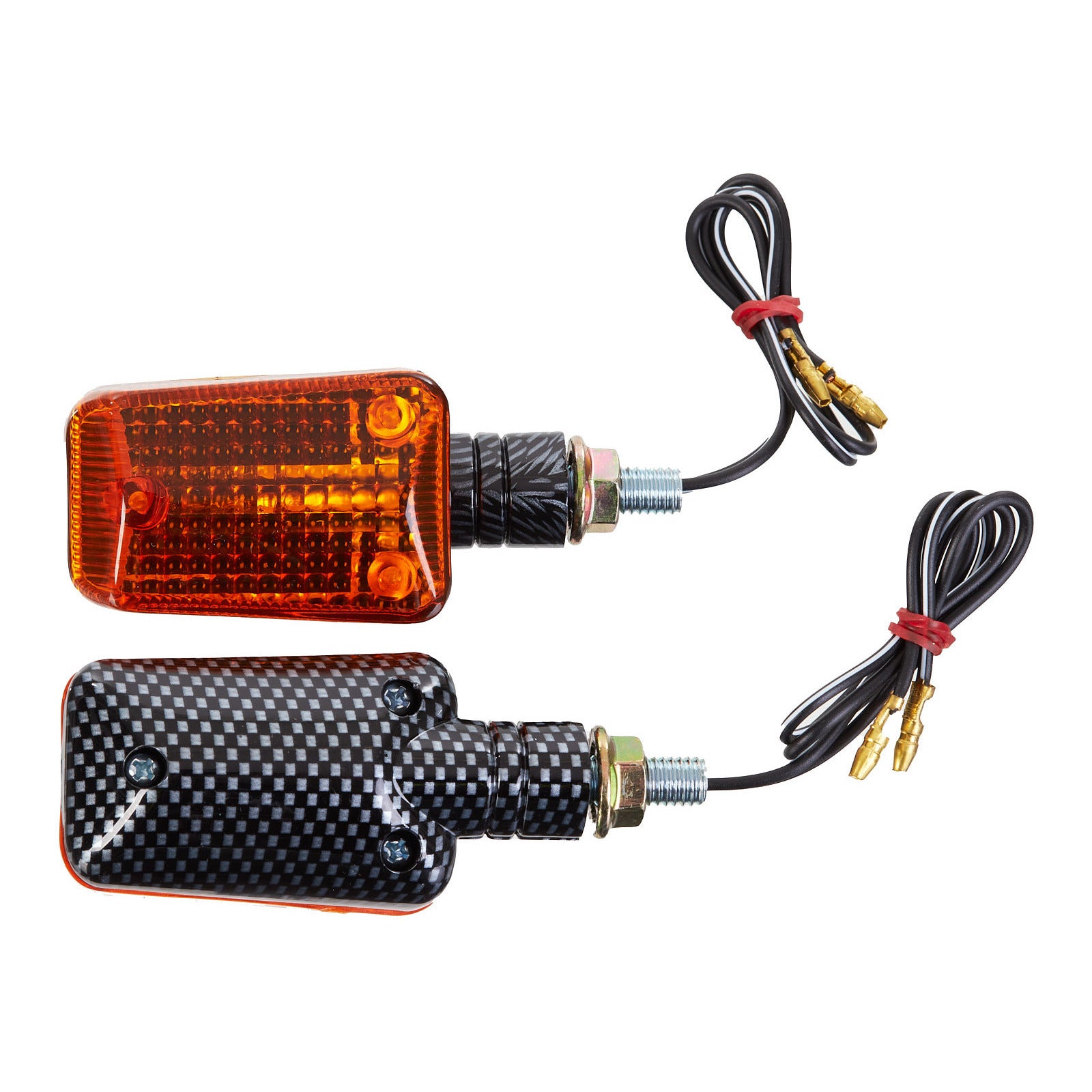 Whites Flasher Universal Rubber Short Mount Carbon (Pair) – Buzz Bikes