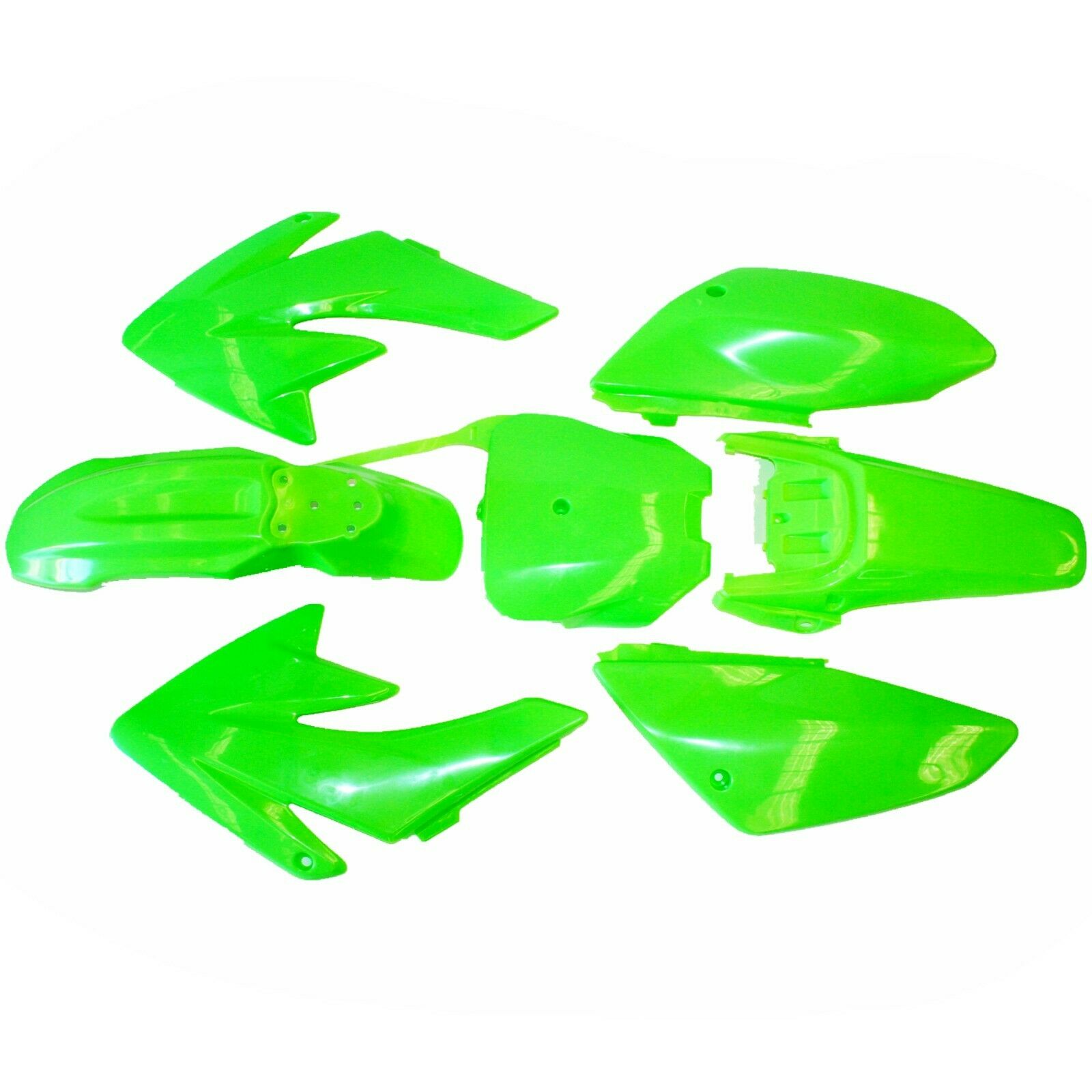 GREEN Plastics Guard Fairing Fender Kit CRF70 150c 160cc PIT PRO Trail ...