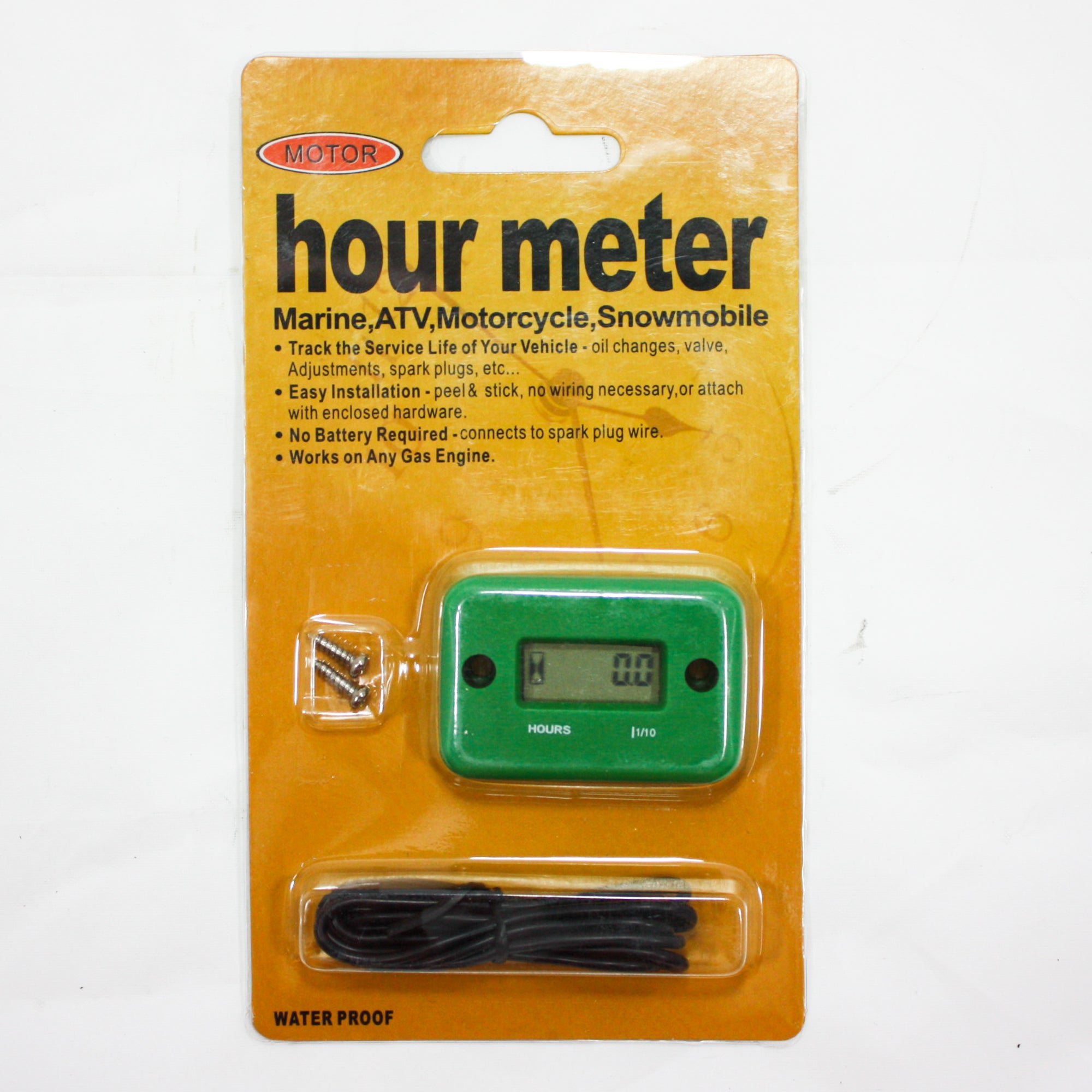 Inductive Waterproof Hour Meter Marine ATV Motorcycle Dirt Bike Ski En ...
