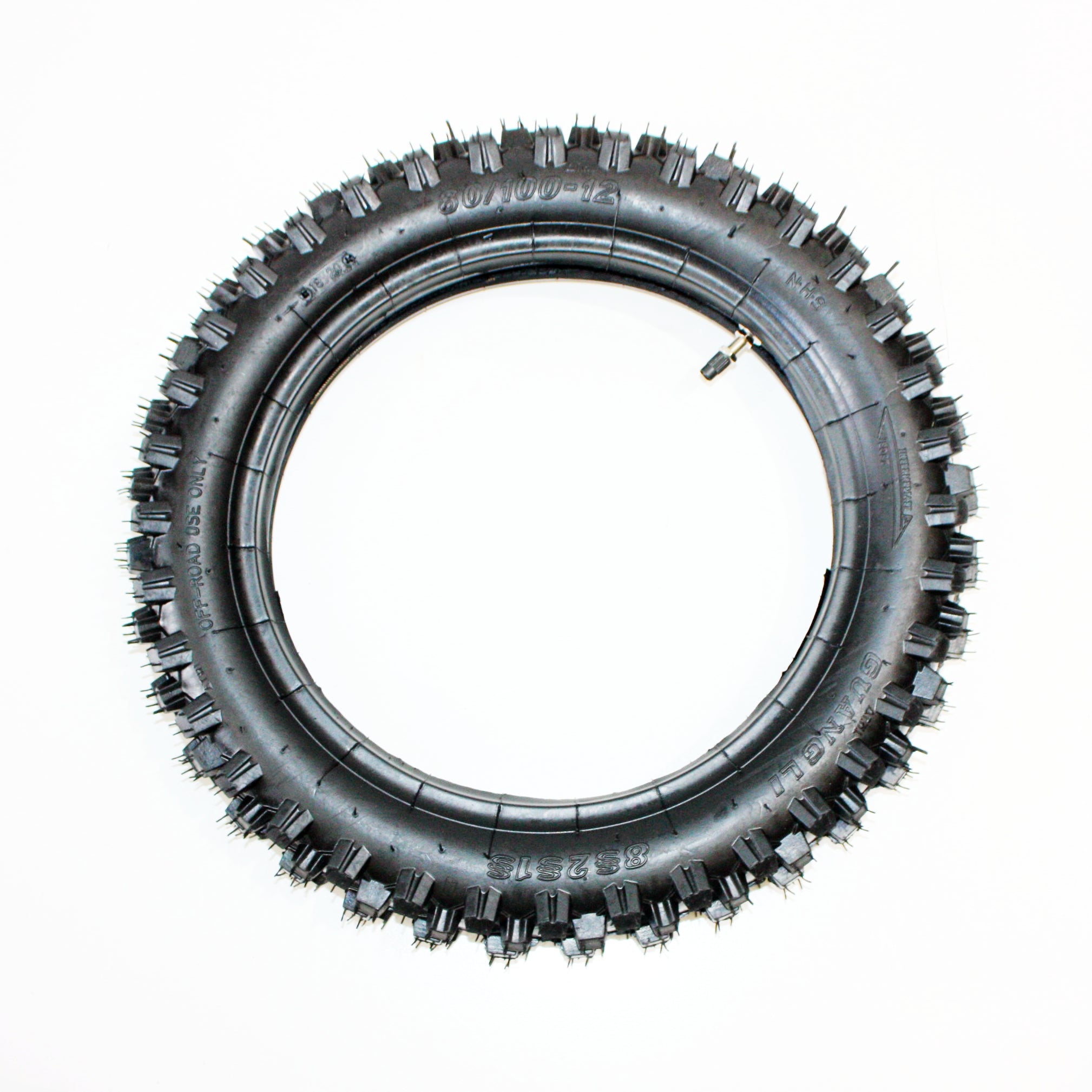 3.00 - 12 80/100 - 12 Inch Rear Knobby Tyre Tire + Tube PIT PRO Trail ...