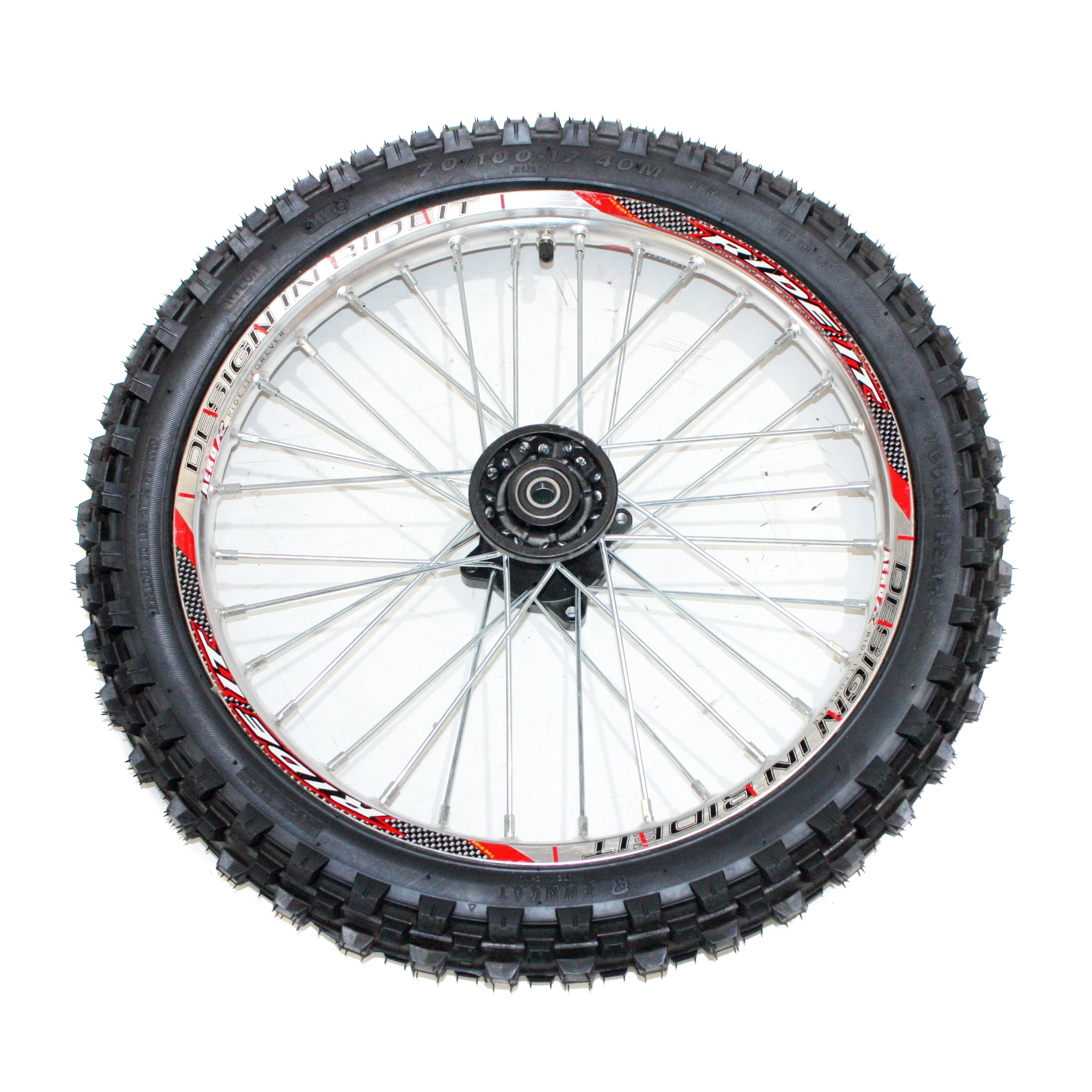 SV 12mm Axle 70/100 - 17 17" Inch Front Wheel Rim Tyre Tire PIT PRO Di ...