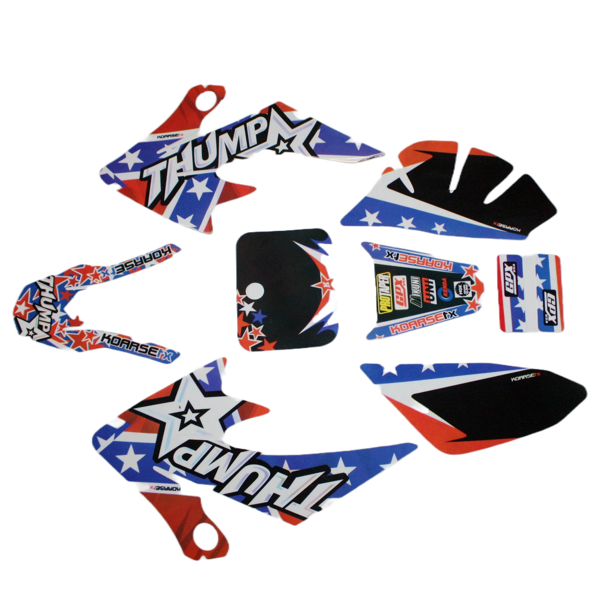 3M THUMP Decal Graphics Sticker Kit CRF50 Fairing Plastics PIT PRO Tra ...