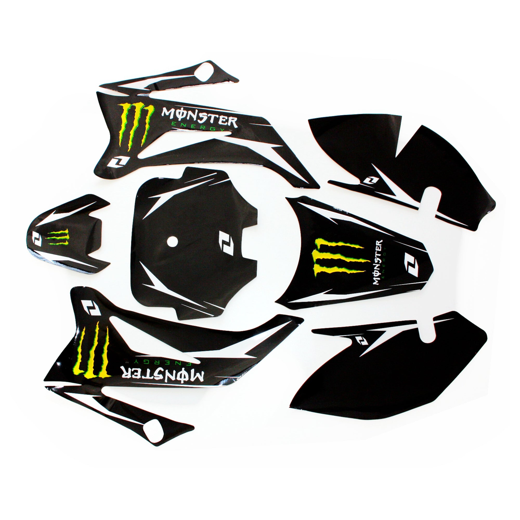 3M MONSTER Decals Graphics Sticker Kit TTR110 Style Fairing PIT PRO Di ...