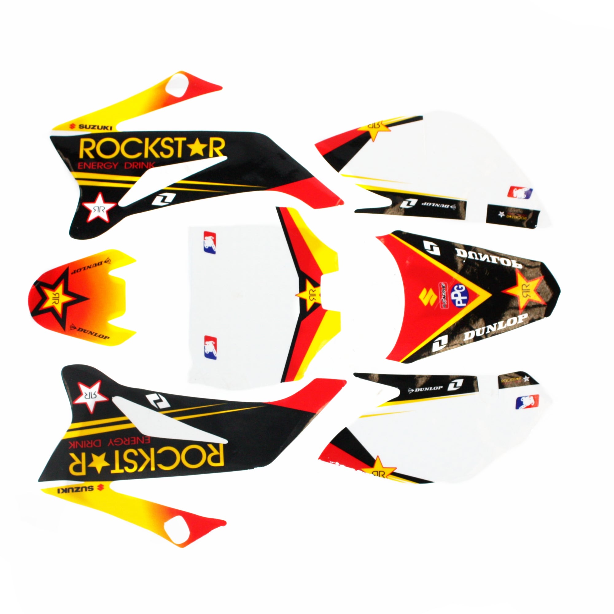 3M ROCKSTAR Decals Graphics Sticker Kit TTR110 Style Fairing PIT Trail ...
