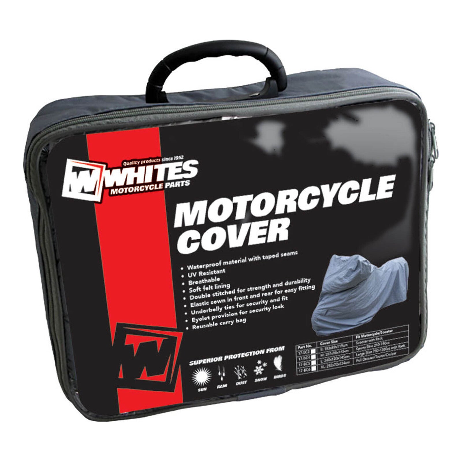 WHITES PREMIUM BIKE COVER - DRESSER/ TOURER/CRUISER – Buzz Bikes