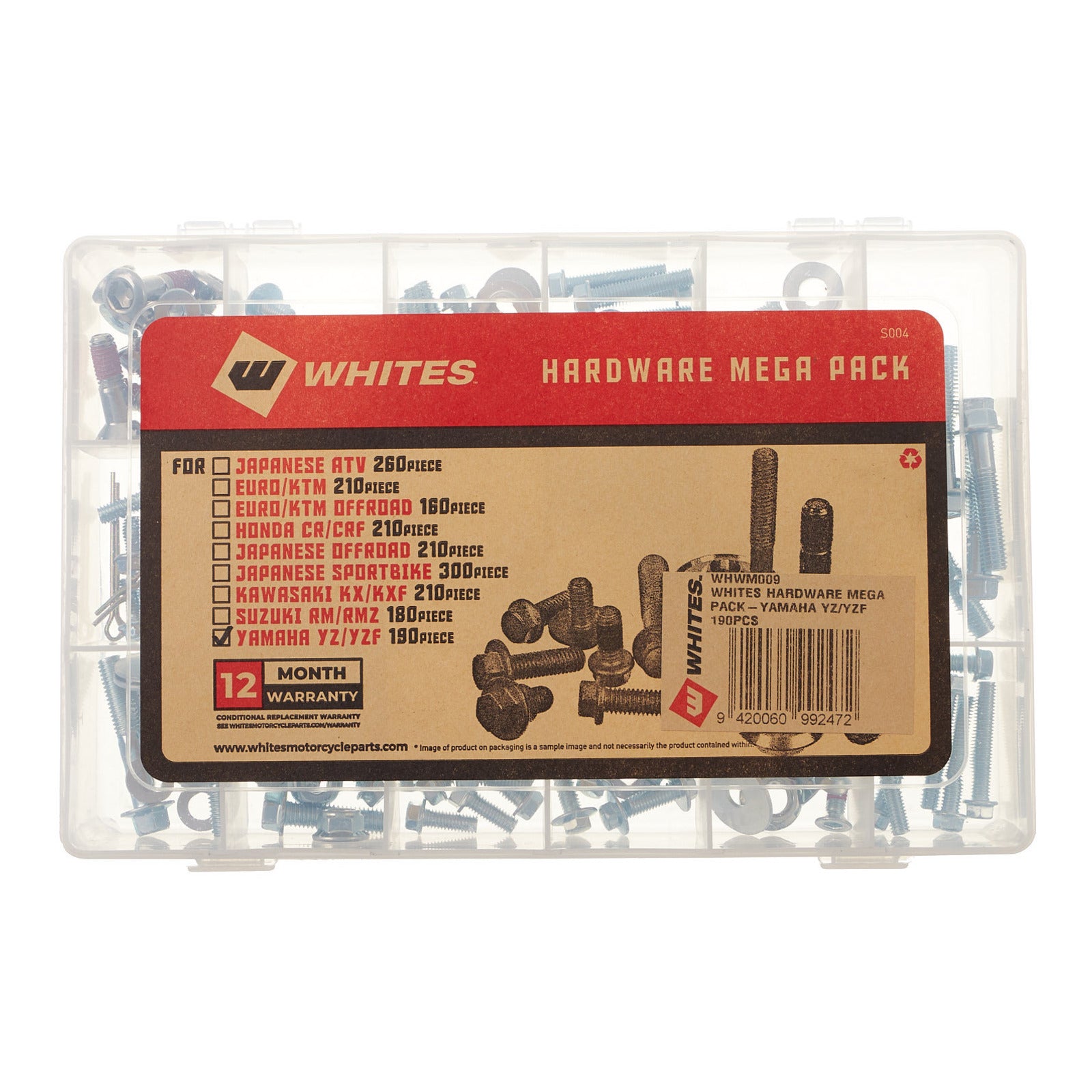 Whites Hardware Mega Pack - Yamaha YZ/YZF 190PCS – Buzz Bikes