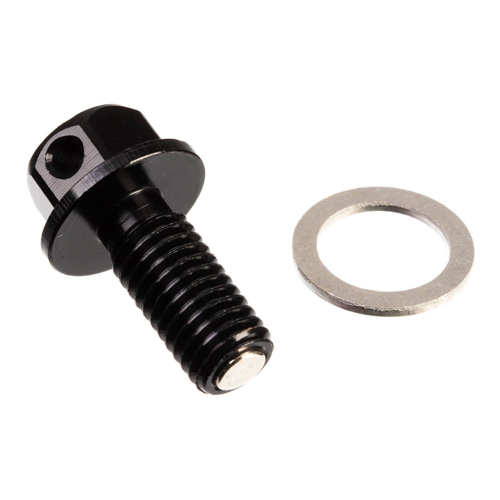 Whites Magnetic Sump Plug M10 x 22 x 1.5 - Black – Buzz Bikes