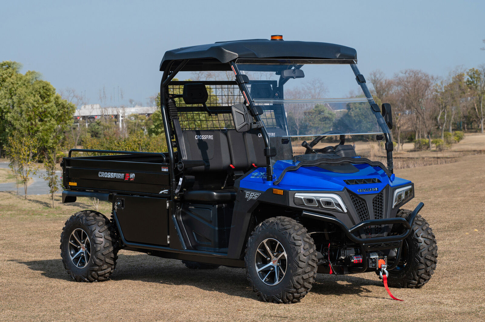Crossfire E10 Cargo LWB – Extended Tray Electric 4WD UTV – Buzz Bikes